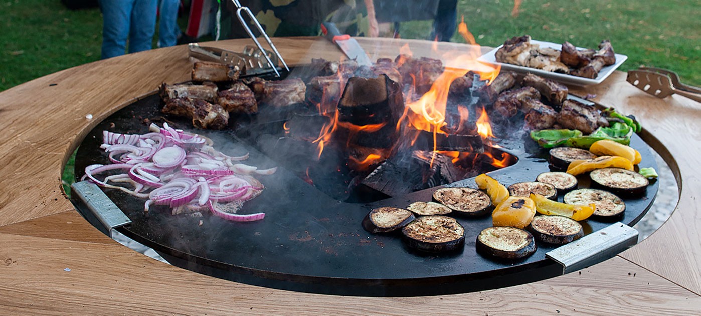 Wooden Ring Support for BBQ